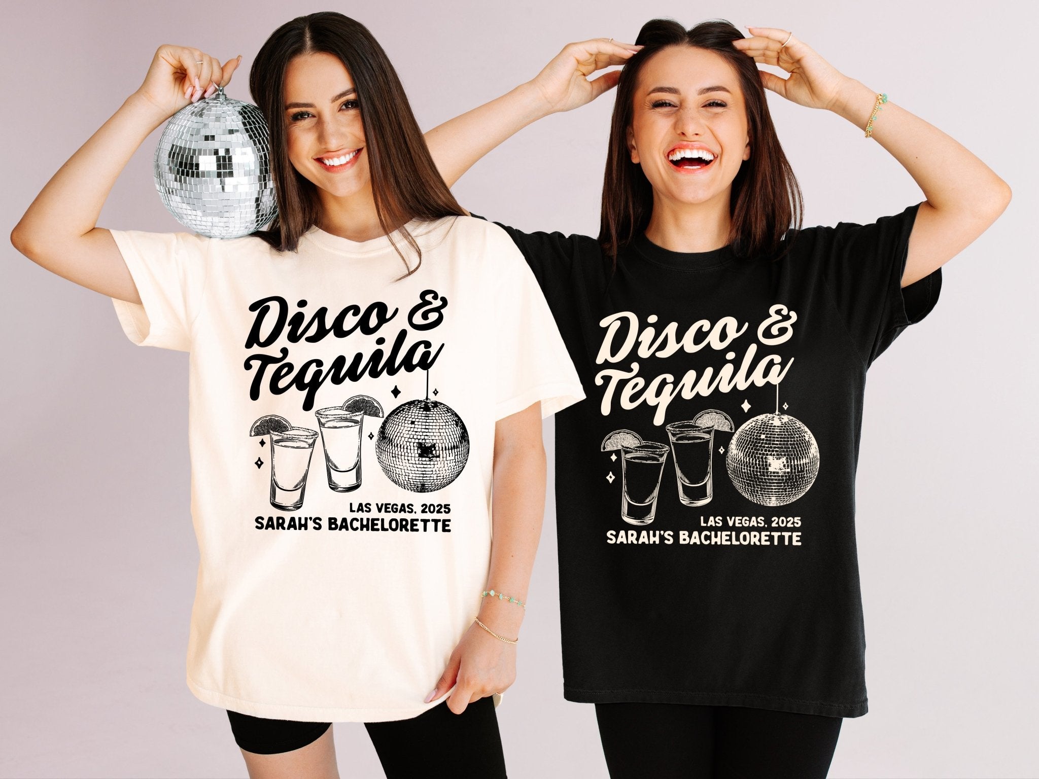 Disco & Tequila Bachelorette Party T-Shirts - Peachy Bash